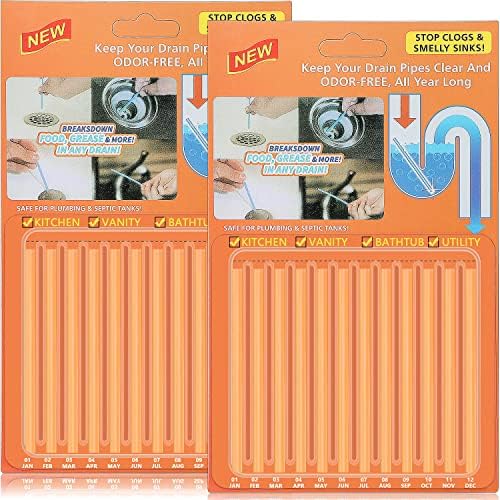 Amazon.com: SAISN 72pcs Drain Sticks Drain Cleaner Sticks Drain Sink ...