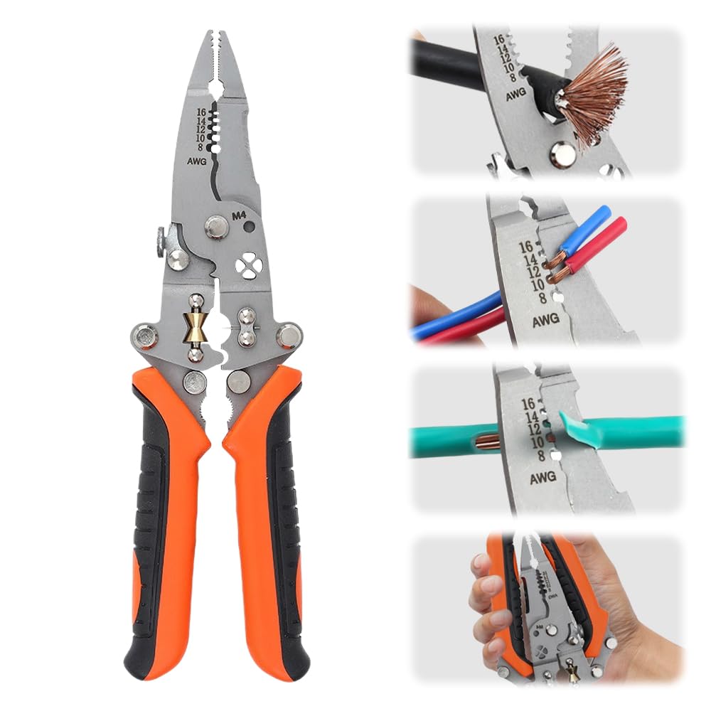 Wire Stripper Tool, Multifunction Wire Strippers Electrical, Wire ...