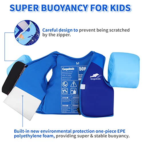 Snapklik.com : Gogokids Toddler Floaties, Kids Swim Vests For 20-50 Lbs ...
