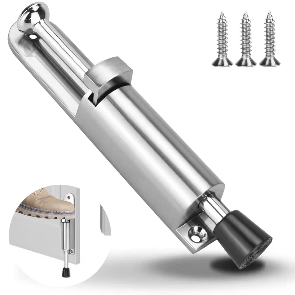 Buy DURANTEY Kick Down Door Locks Stopper Holder Spring Loaded Door ...