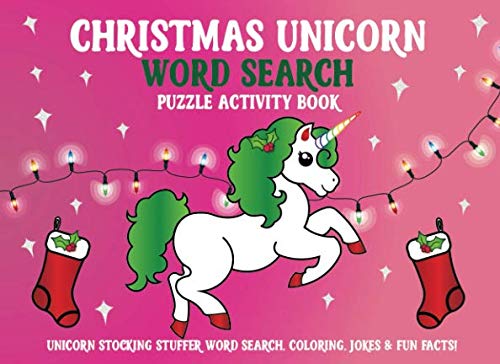 Amazon.com: Christmas Unicorn Word Search Puzzle Activity Book: Unicorn ...