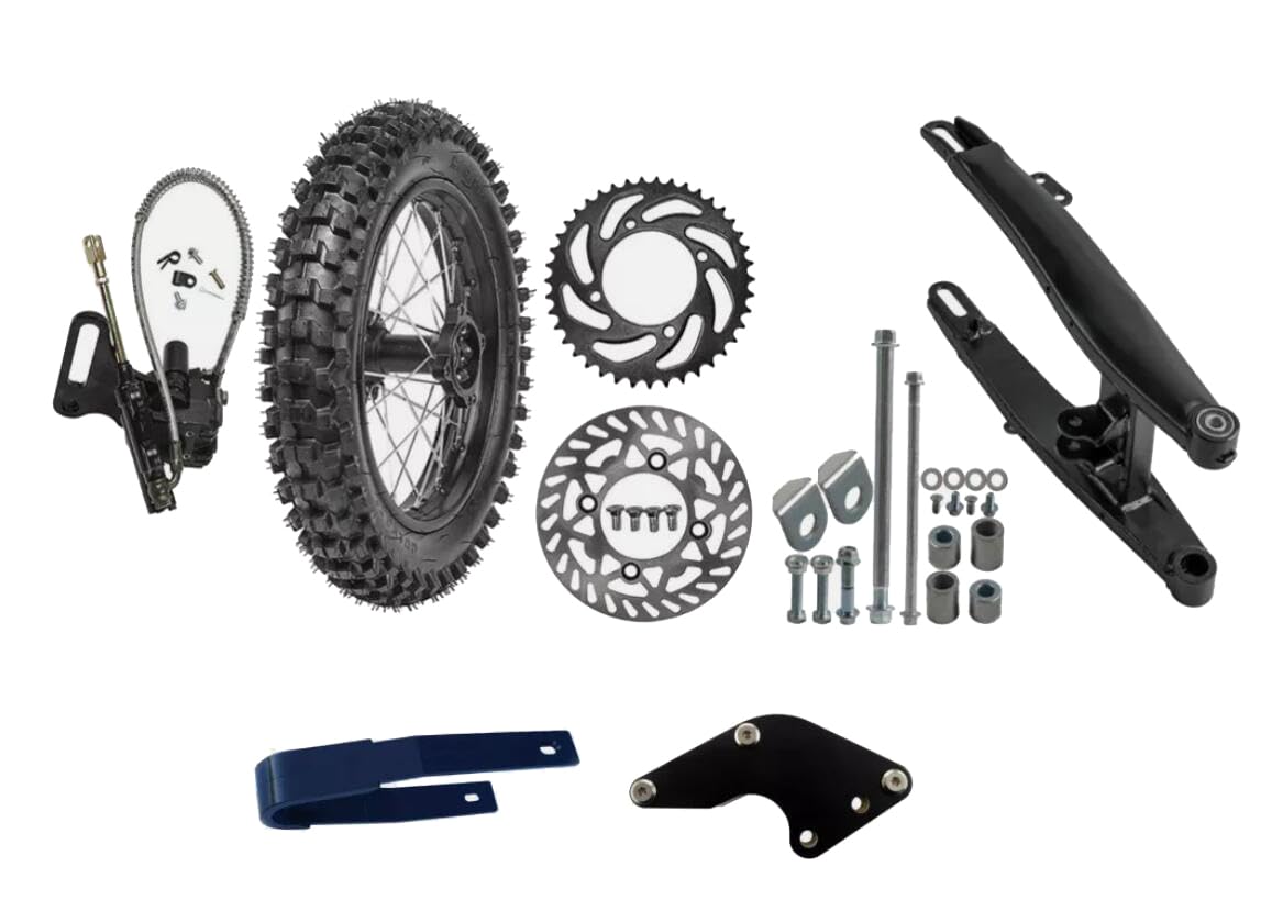Pit Bike Disc Brake Kit 60/100-14 80/100-12 Wheel Tire Front Forks ...