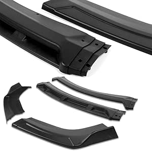 Amazon.com: HYPERSPEED Universal Front Bumper Spoiler Lip 4PCS ABS ...