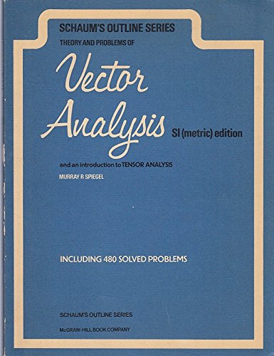 Vector Analysis Schaums Outline Series: unknown author: 2018052400059 ...