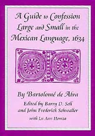 Amazon | A Guide to Confession Large and Small in the Mexican Language ...