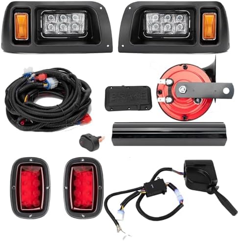 Amazon.com: LED Headlight Tail Light Kit Compatible with Club Car DS ...