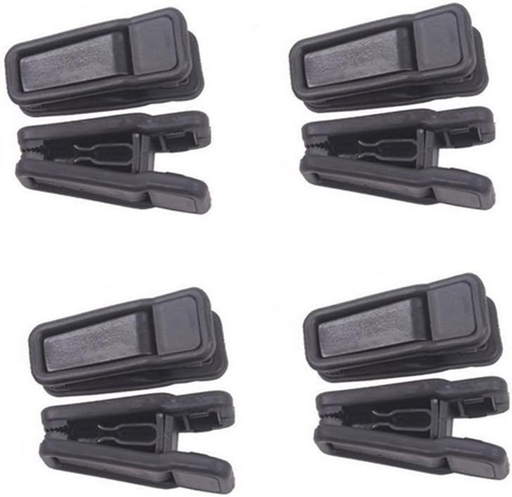 Amazon.com: erioctry Plastic Hanger Clips- Black Slim-line Set 20 Pack ...
