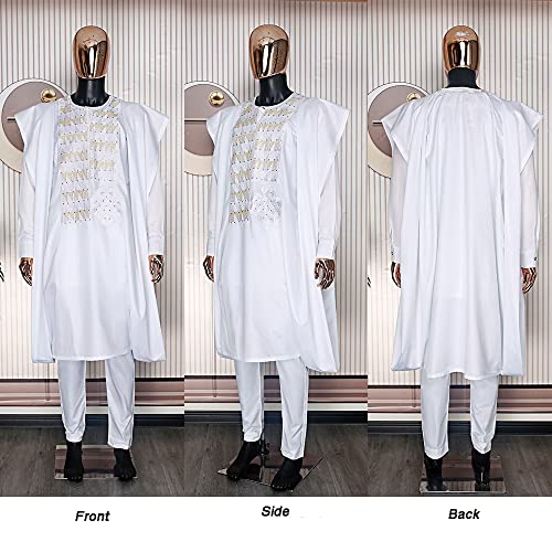 Snapklik.com : African Nigerian Mans Formal Attire Rhinestone White ...