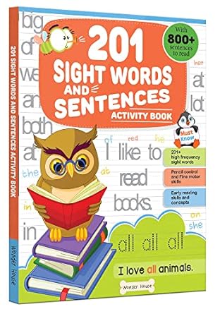 201 Sight Words and Sentences: Activity Book for Children | 800 ...