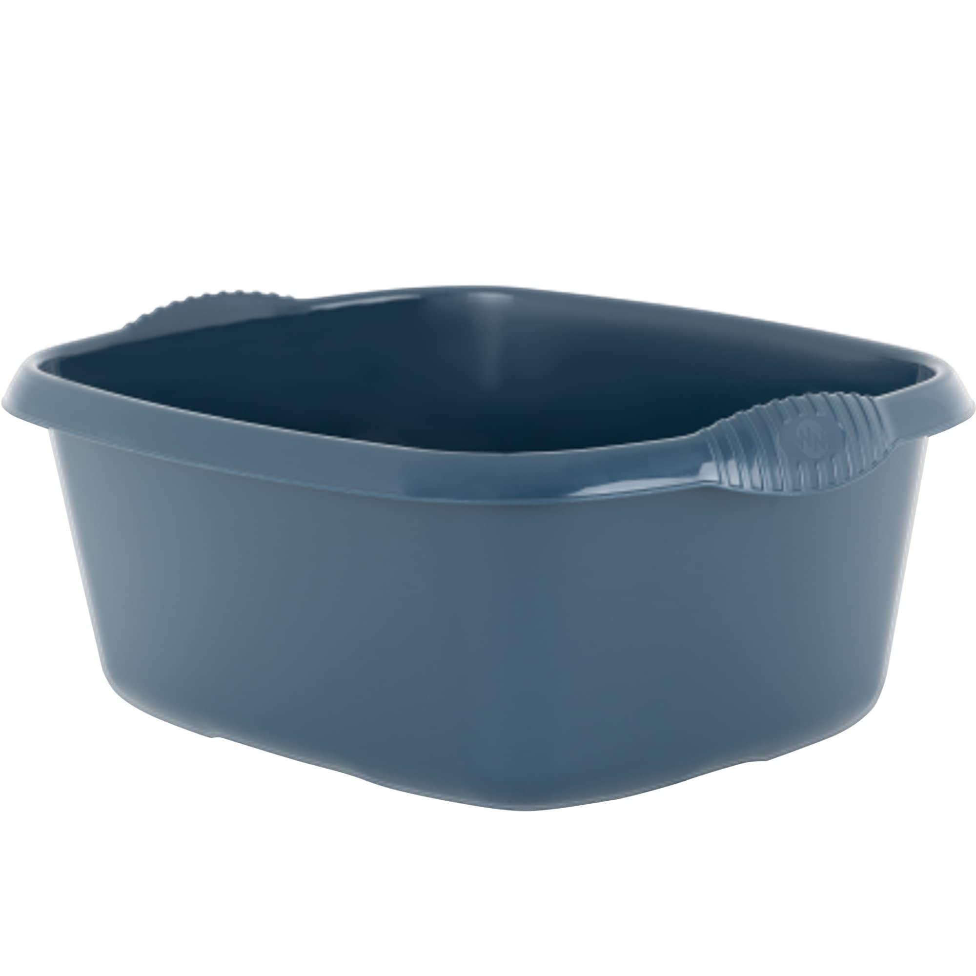 Navy Blue Rectangle Washing up Bowl Dishes Cutlery Sink 12L Large ...