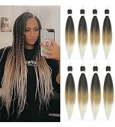 Amazon.com : Braiding Hair Pre Stretched 26 Inch 8 Packs Long Braiding ...