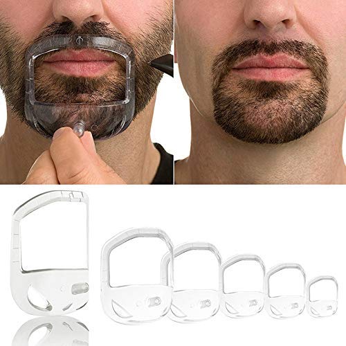 Sanbo 5Pcs/set Men Beard Guide Shaper Comb Styling Tool Goatee Shaving ...