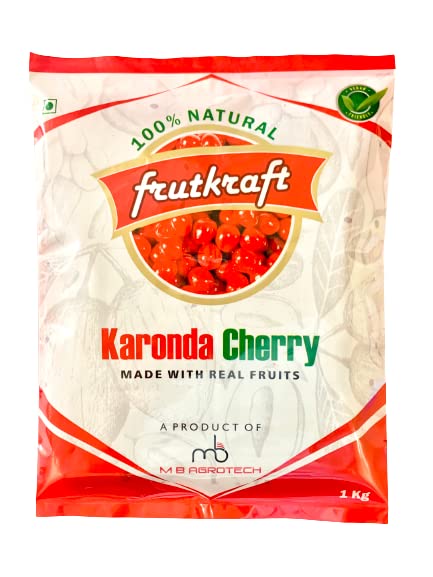 Frutkraft KARONDA CHERRY - 100% Natural, Glazed Candied Cherry, Ideal ...