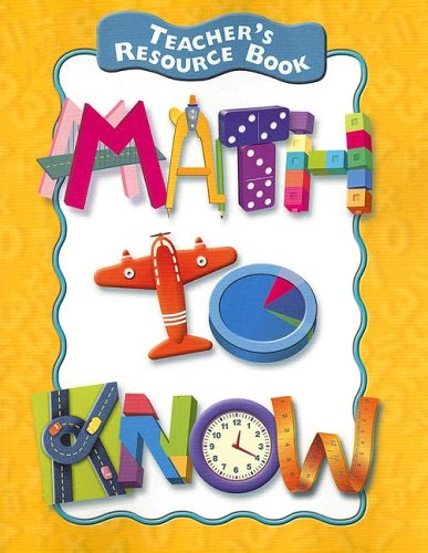Amazon.com: Teacher's Resource Book, Math to Know: 9780669480757: Mary ...