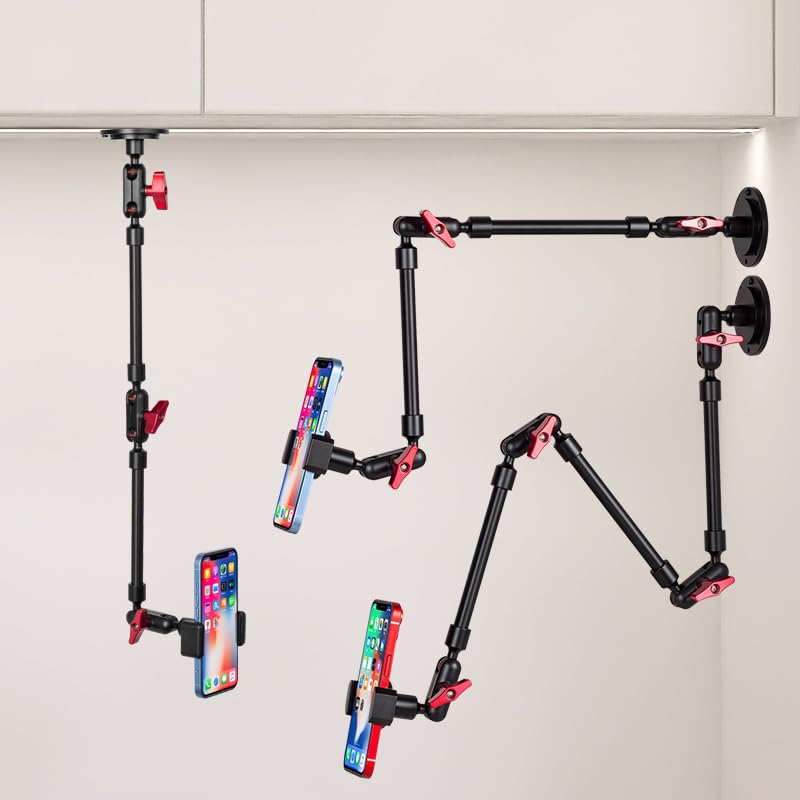 Amazon.com: GOINWAVE Adjustable Mobile Phone Holder for Desk, Wall ...