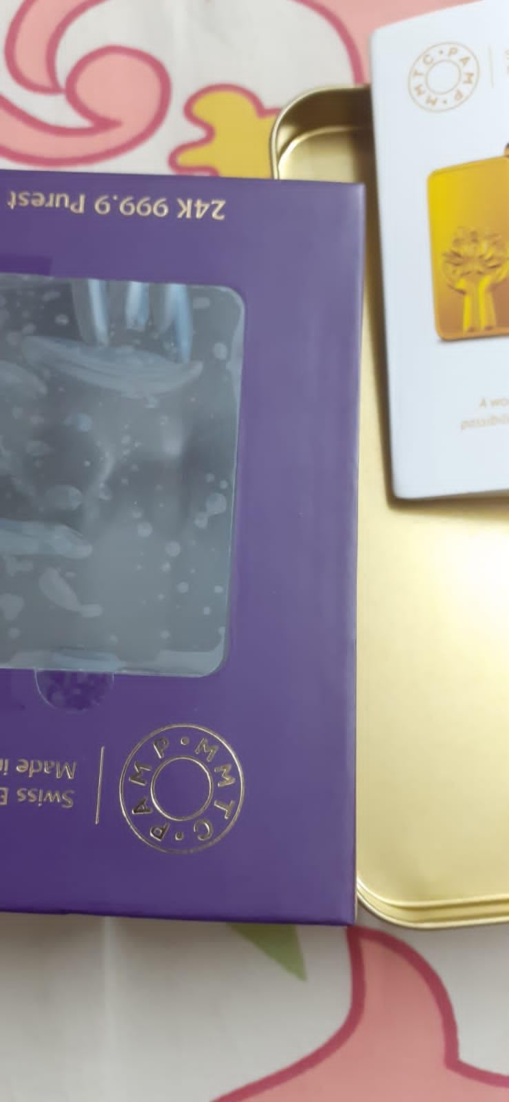 MMTC-PAMP 24k (999.9) Rose 2 gm Yellow Gold Pendant : Amazon.in: Jewellery