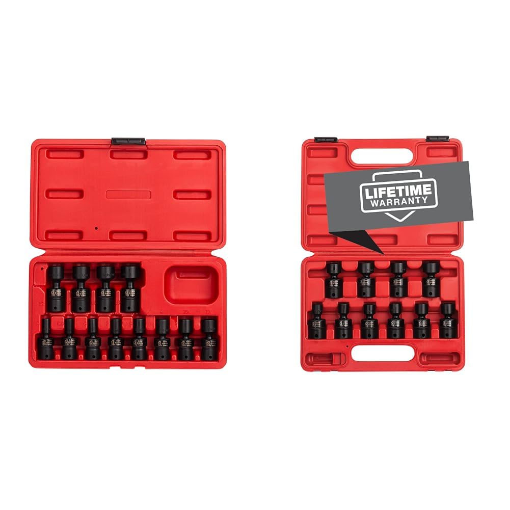 SUNEX TOOLS 1814, 1/4 Inch Drive Universal Impact Socket Set, 12-Piece ...