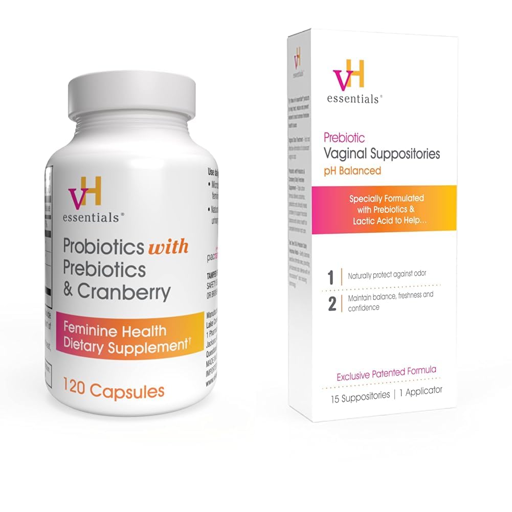 Amazon.com: vH essentials Probiotics with Prebiotics and Cranberry ...
