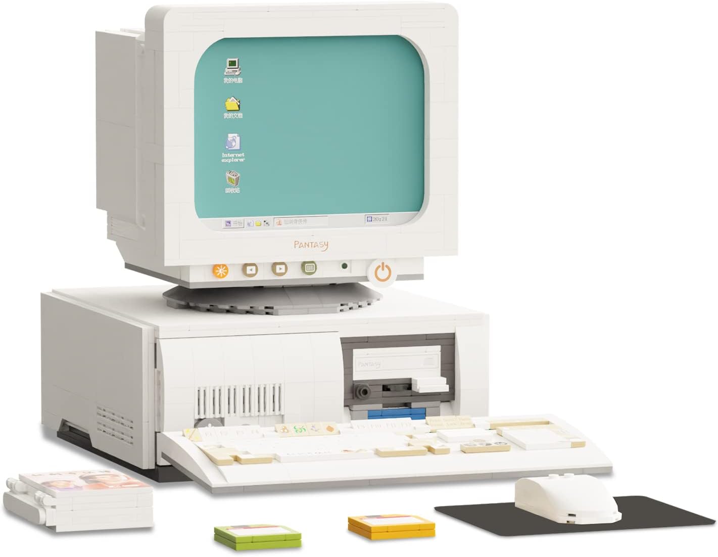 Brickkk Retro Computer Building Set For Adults Construction Building Model Set For