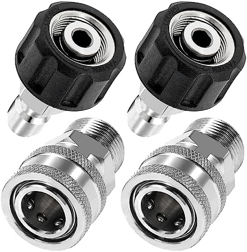 Tool Daily Pressure Washer Adapter Set, Quick Connect Kit, M22 14mm to ...