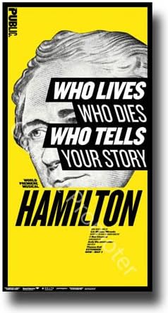 Amazon.com: Concert Promoter Hamilton Poster - Broadway Musical Play 10 ...