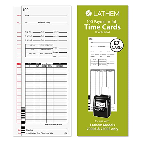 The 30 Best Lathem Time Cards of 2025 [Verified] - Cherry Picks