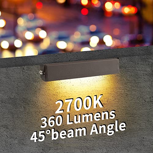 Kwinmyso 8-Packs 3W 7 Inch LED Hardscape Paver Lighting,12V AC/DC Low ...