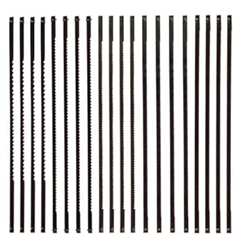 Scroll Saw Blades Pinned, 20 Pcs 10/14/ 18/21/24 Tooth 130mm 5 Inch Fret Saw Coping Saw Blades ...