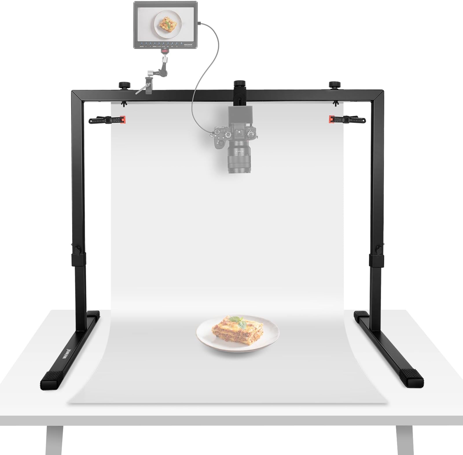 NEEWER Overhead Camera Mount for Shooting from Top to Bottom, Steel ...