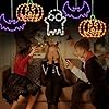 Amazon.com : Retisee 3 Pcs Halloween Window Lights Orange Pumpkin White Ghost Purple Bat ...