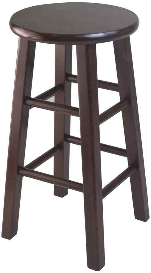 Amazon.com: Winsome Square Leg Counter Stool, Set of 2, 24", Walnut ...