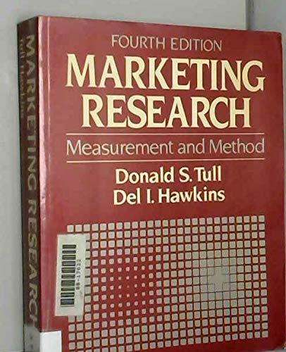Marketing Research: Measurement and Method: Tull, Donald S ...