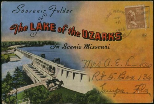 Lake of the Ozarks Missouri (1940's Souvenir Postcard Packet / Folder ...