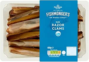MORRISONS The Fishmonger's On Market Street Raw Razor Clams, 400g ...