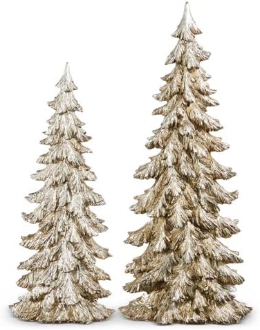 Amazon.com: Raz Imports 2023 Winter Frost 22.25" Silver Trees, Set of 2 ...