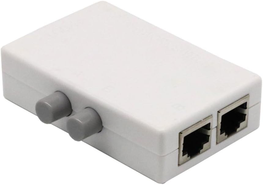 Amazon.com: MChoice 2 Port AB Manual Network Sharing Switch Box 2In1 ...