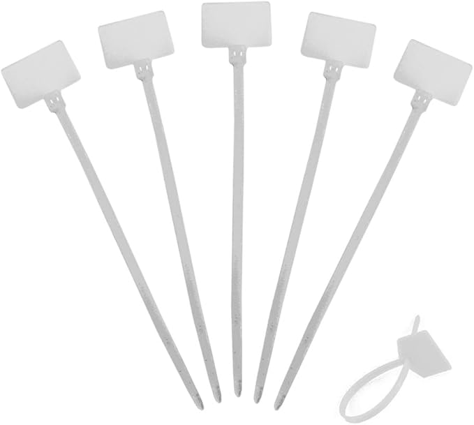 Amazon.com: Amgate Write on Tags Wire Zip Ties Cable Mark Tags Nylon ...