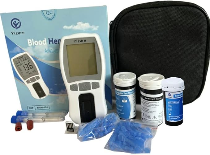 Amazon.com: Hb Hemoglobin Test Meter Hemoglobin Meter Hemoglobin ...