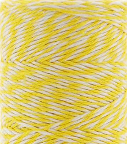 Yellow Bakers Twine (100 Yards, 1 MM Thick) - Vibrant Cotton String ...