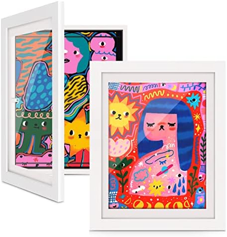 Amazon.com - FOVERN1 9.5x13'' Kids Art Frames, 2 Pack Front Opening ...