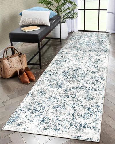 Lahome Paisley Long Bathroom Runner Rugs with Rubber Backing, 2'6"x8 ...
