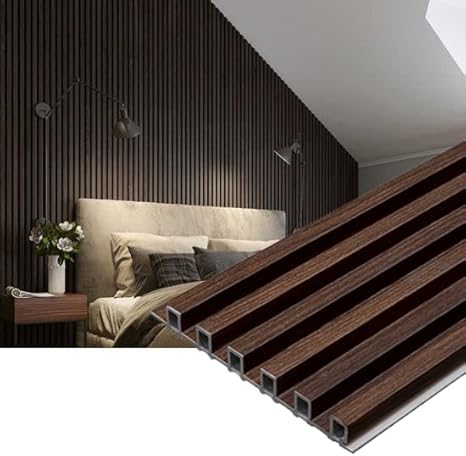 JAUZ IMPROVEMENT Lambrin Decorativo Panel Wpc 3D Acanalado Ranurado ...