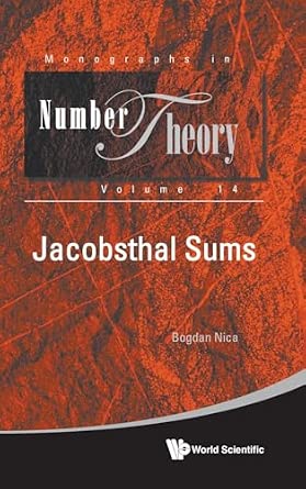 Jacobsthal Sums: 14 (Monographs in Number Theory): Amazon.co.uk: Nica ...