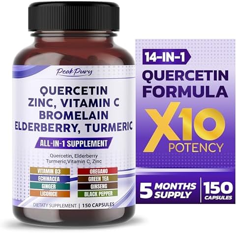 Amazon.com: PEAKPURY Nattokinase 5000FU Quercetin 3000mg Red Yeast Rice ...