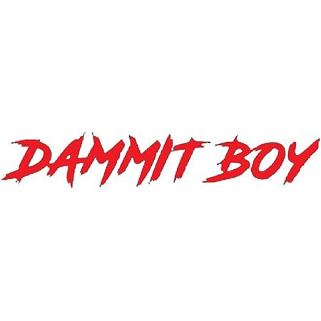 Amazon.com: Cartat2s 2 Dammit Boy Vinyl Decal | Fits Truck, RV, SUV and ...