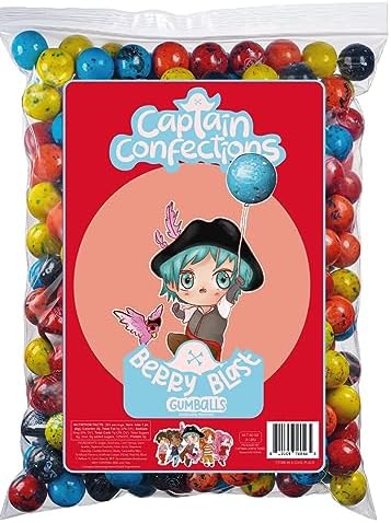 Amazon.com : 5lb Berry Blast Speckled Bubble Gumballs, Gumball Machine ...