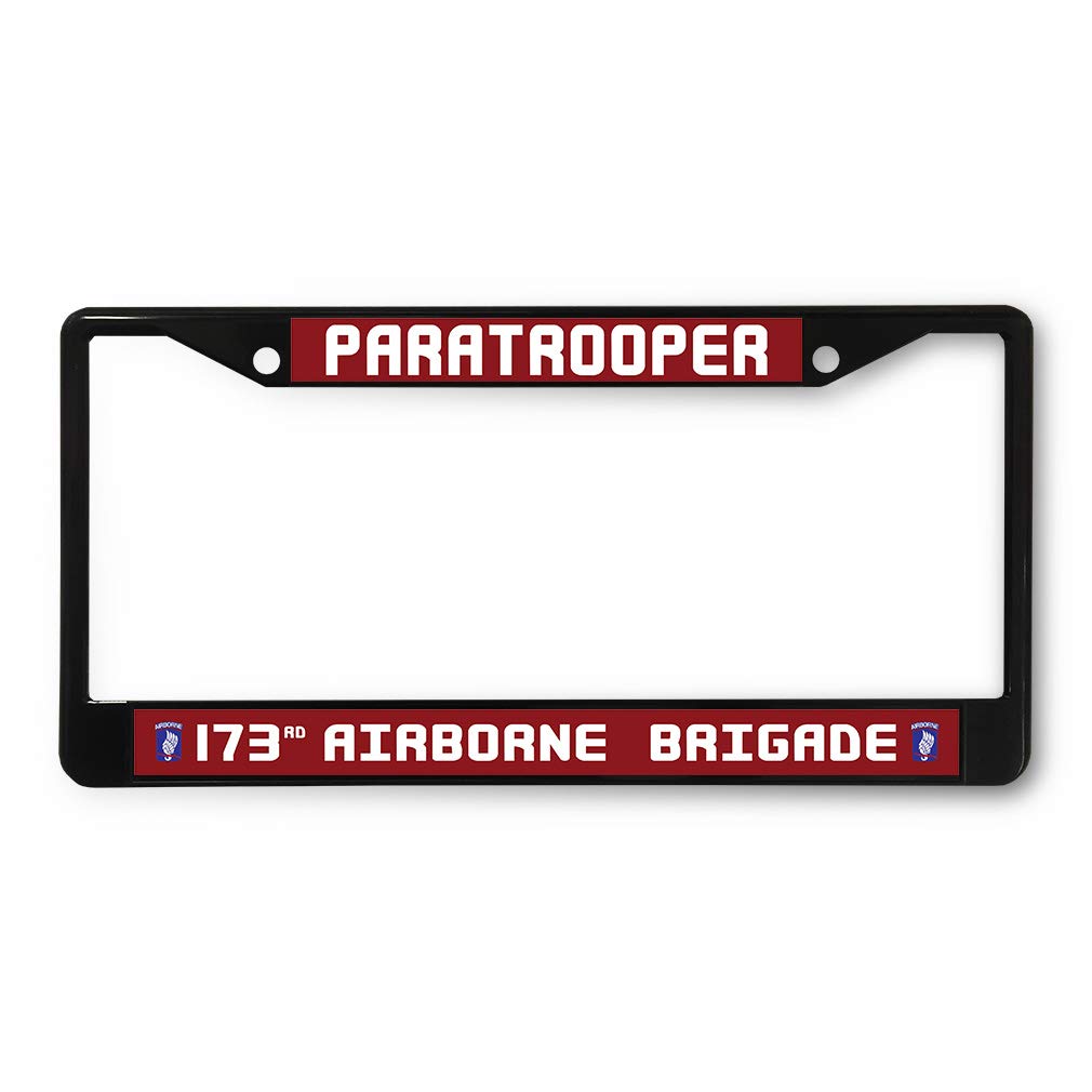 Amazon.com: Metal License Plate Frame Paratrooper 173Rd Airborne ...