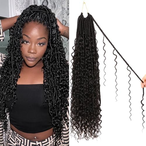 Amazon.com : 8 Packs Goddess Locs Crochet Hair 18 Inch Faux Locs ...