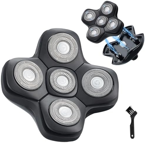 Amazon.com: HONTEC New Upgrade 5 Head Shaver Replacement Heads for ...