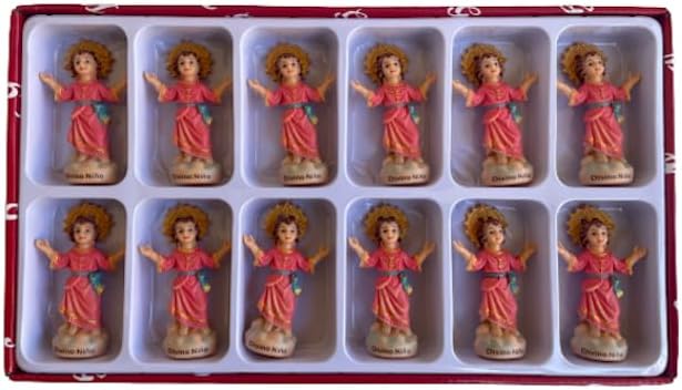 Amazon.com: Divino Niño Mini 3" Set 12 Pcs Religious Figurine Divine ...